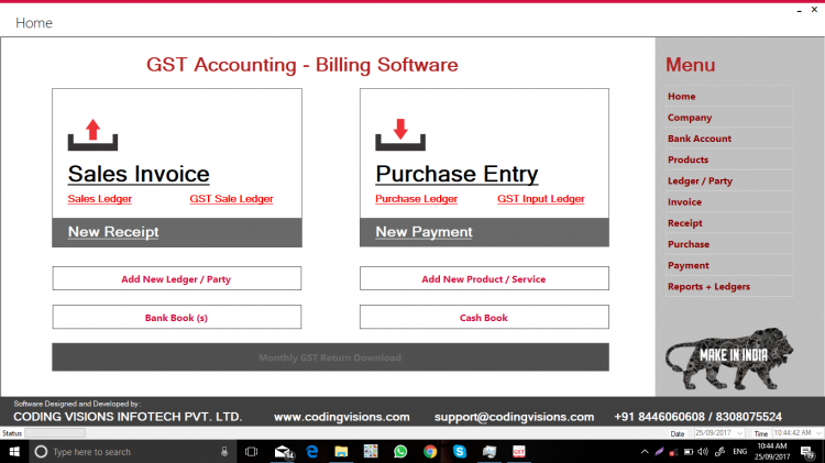 GST Accounting Software | Basic Version (Industrial) | SourceCodester